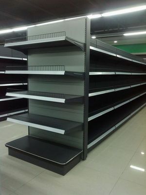 Custom Retail Gondola Shelving System Supermarket Store Display Equipment