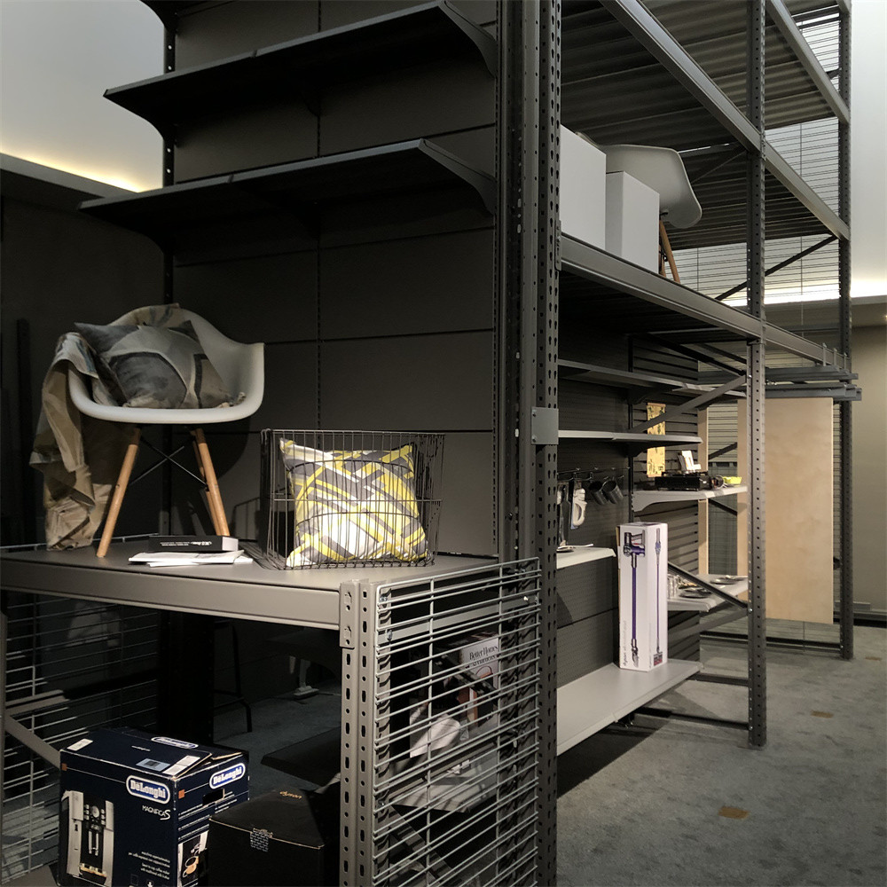 Customized Size Powder Coated Supermarket Display Racks Color Customized