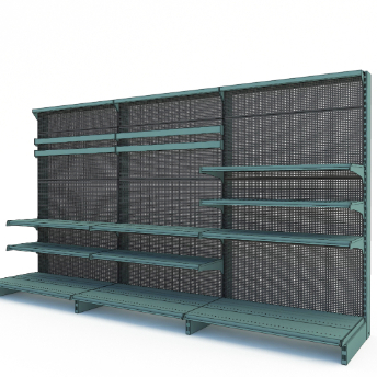 Modular Supermarket Display Rack, Adjustable Shelf Width, Space-Saving ...