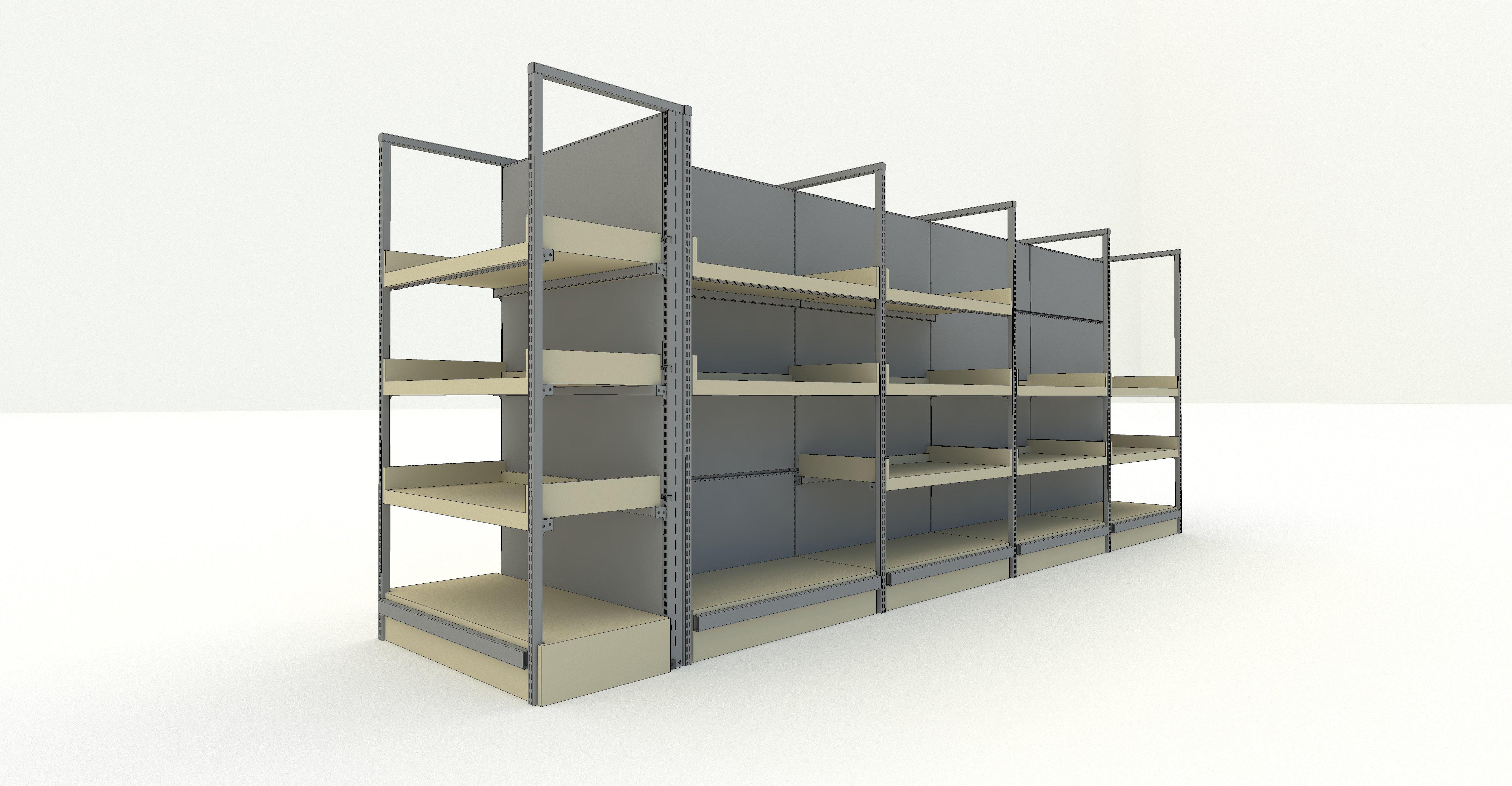 Wooden Panel Retail Display Rack with Load Bar Support, Stable and ...