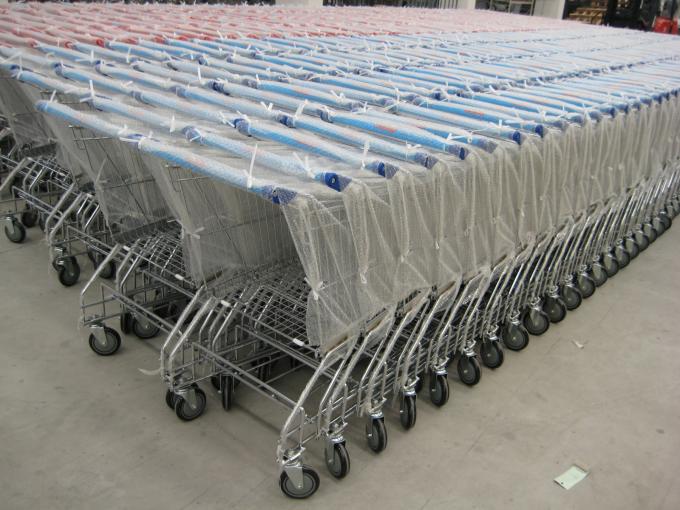 180 Litres Volume Supermarket Shopping Trolley Cart With Flat ...